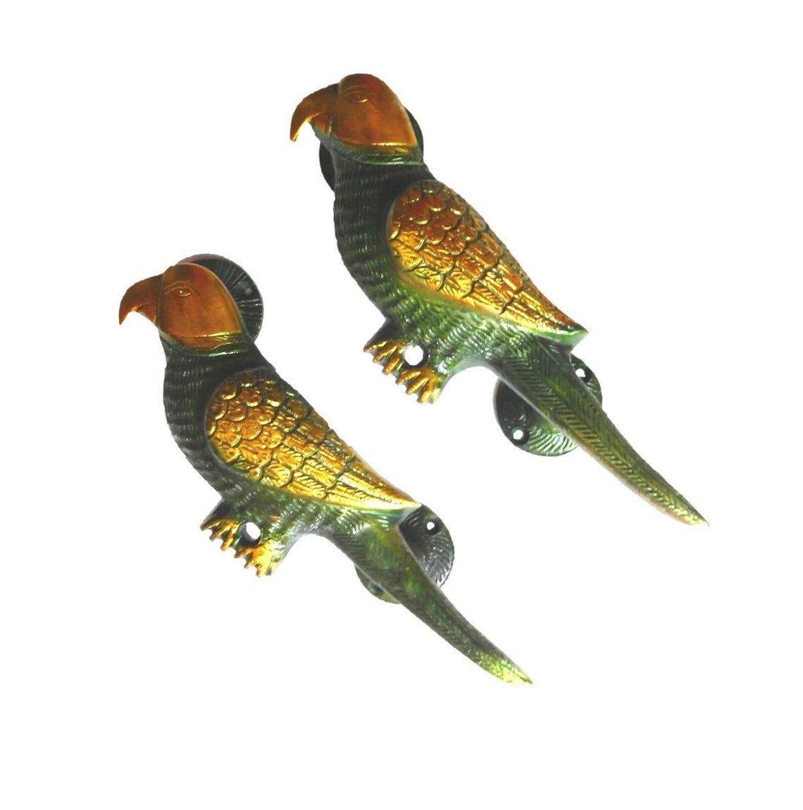 9 Inches Parrot Door Handle Brass Parrot Handle in | Etsy