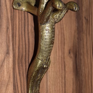 Leopard Door Handle | Brass Wild Animal Design Pull Handle | Gateway ...