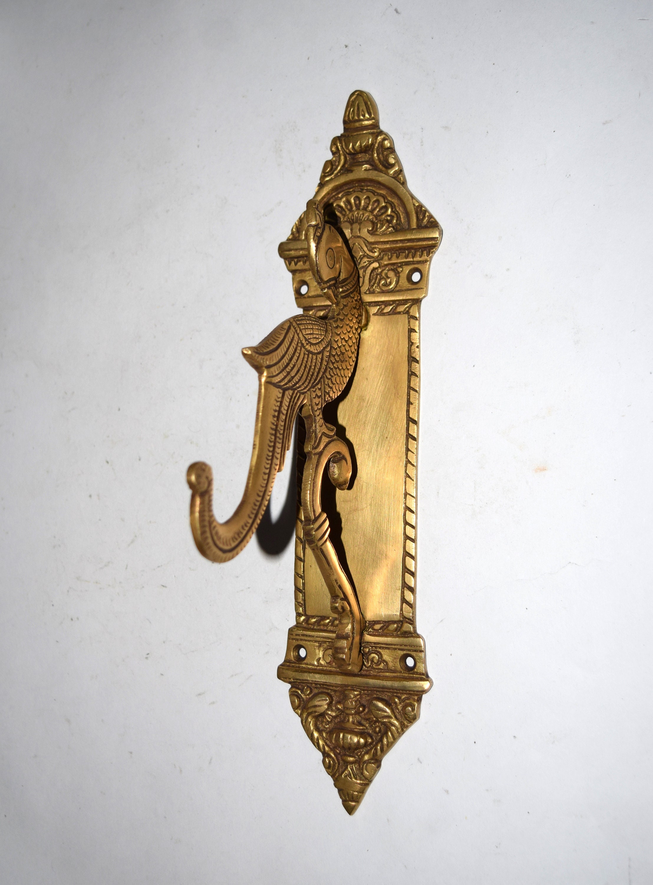 Brass Wall Parrot Hook Hand Engraving Bird Hanging Hanger - Etsy UK