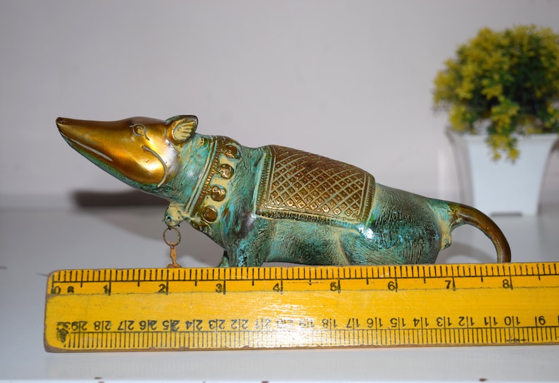 Brass Mouse Statue Lord Ganesha Vahana Mooshak Mus Idol - Etsy