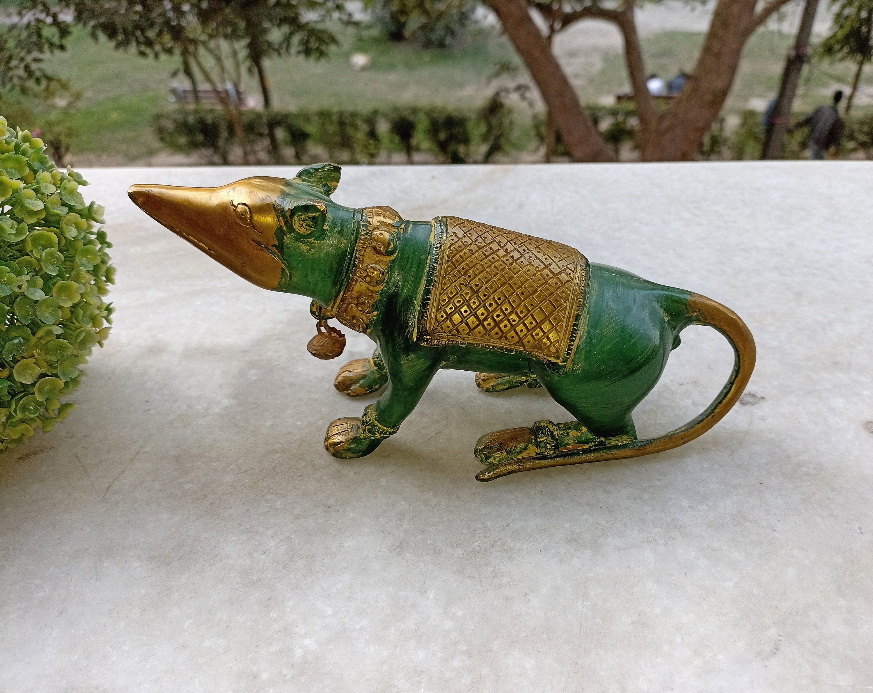 Brass Mouse Statue Lord Ganesha Vahana Mooshak | Big Mouse Idol ...