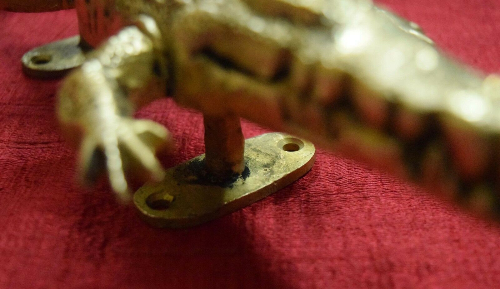 Wild Lizard Door Handle Brass Crocodile Door Pull | Etsy