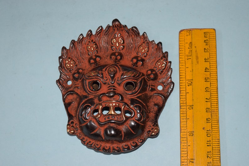 Brass Hanging Devil Face Wall Art Chilling Spooky Head Shape | Etsy