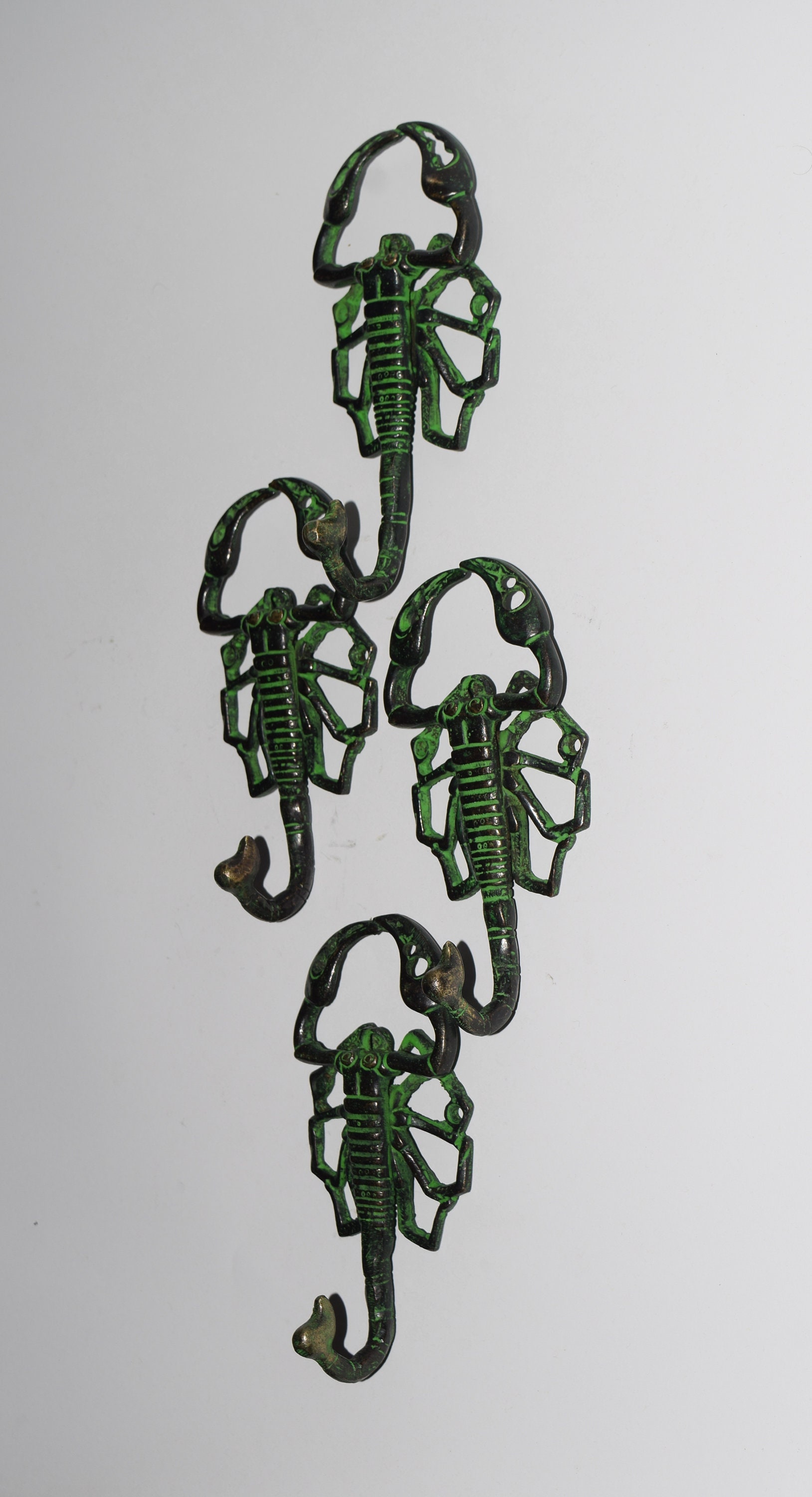 Set of 04 Pieces Brass Scorpion Hook Scorpion Key Holder - Etsy UK