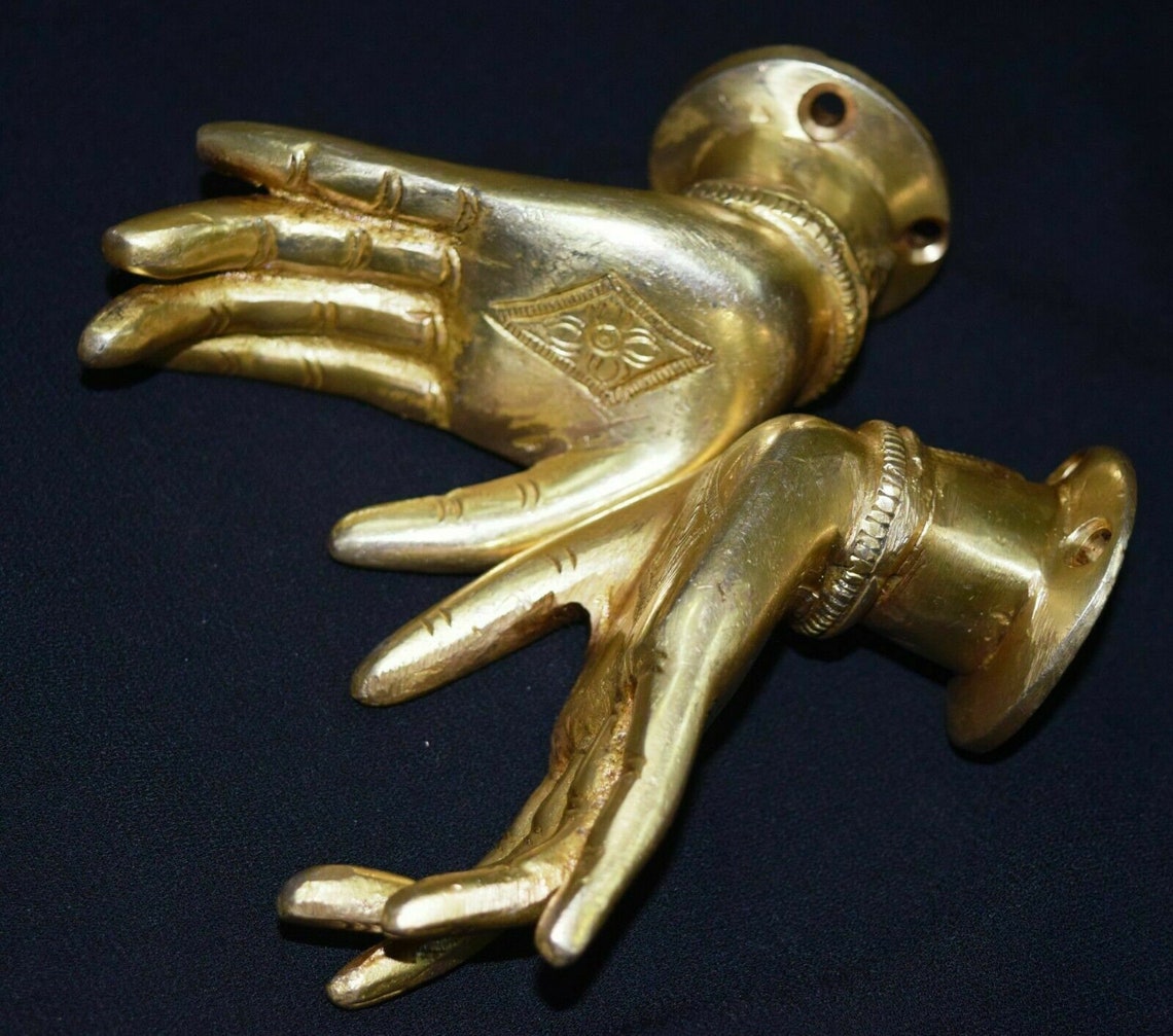 Lady Hand Door Pull Brass Dancing Girl's Hand Shape Door | Etsy