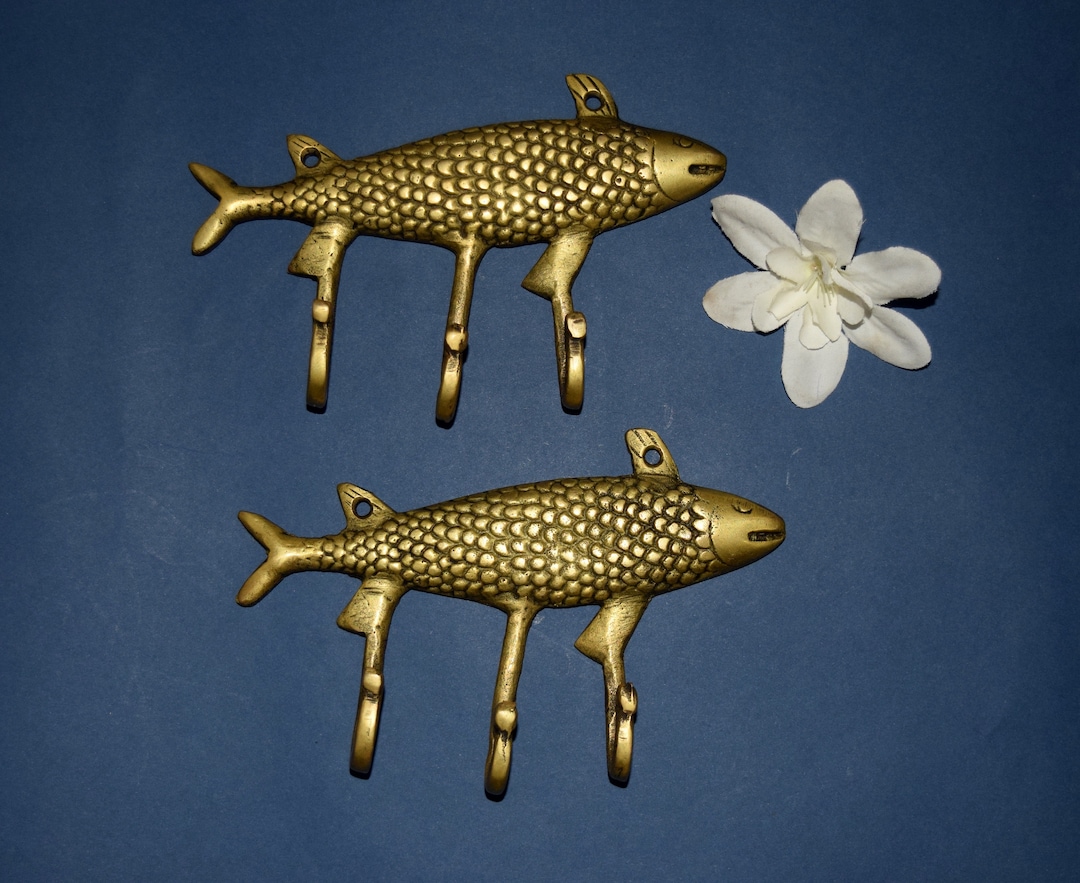 Bermuda Fish Shape Decorative Wall Hook | Aquatic Marine Clothes Hanger ...