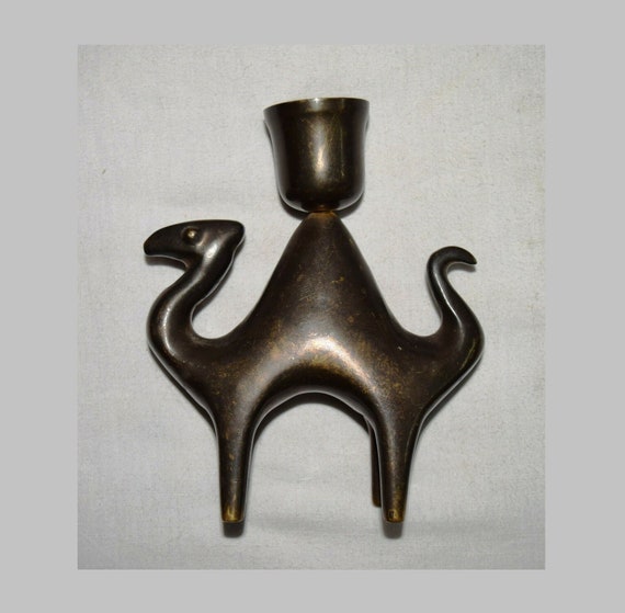 Camel Candle Stand Brass Candle Holder Modern Candlestick | Etsy