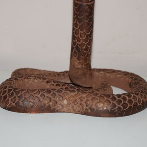 Brass Snake Statue Lord Shiva Serpent Idol in Antique Color | Naag ...