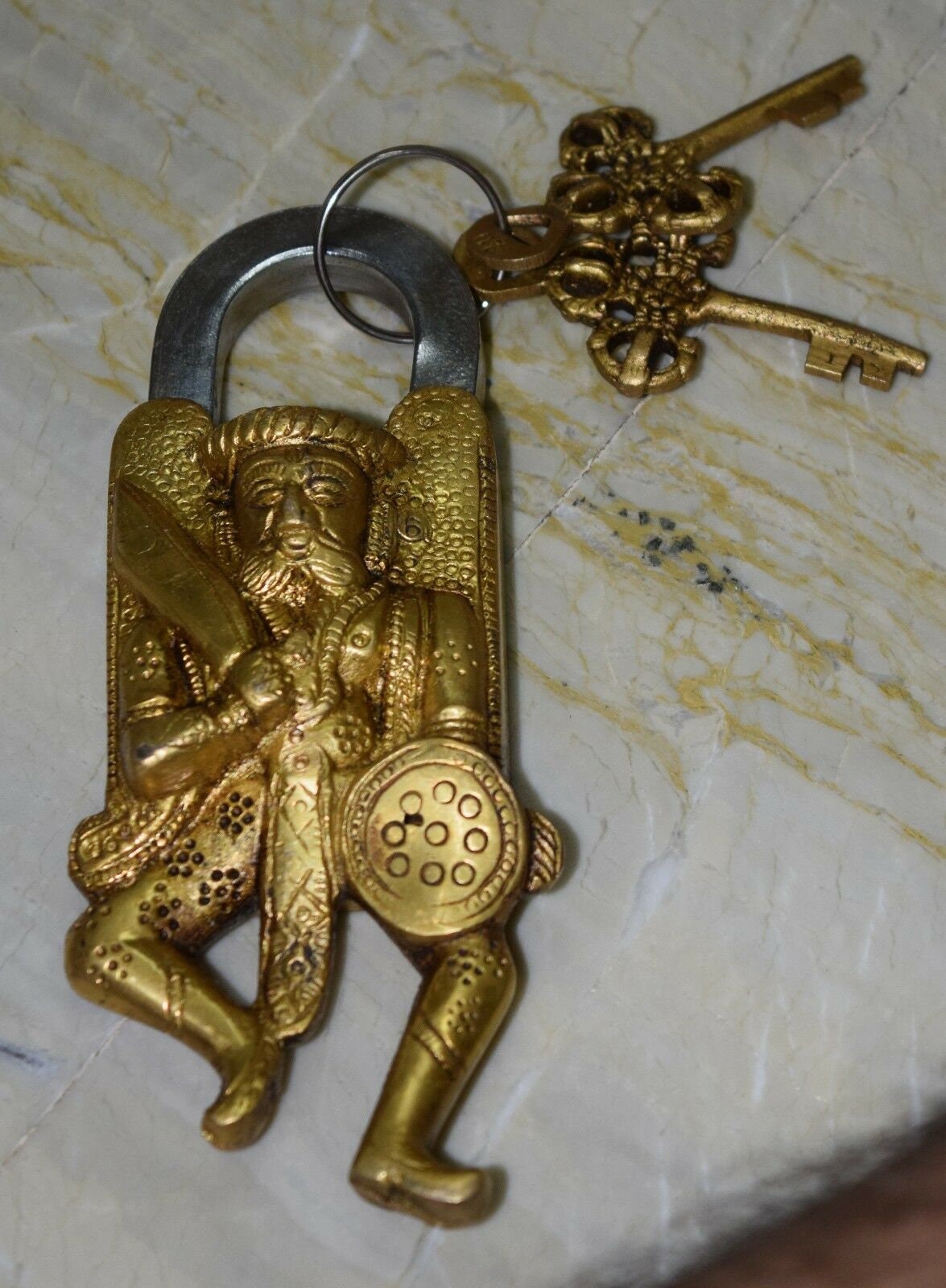 Set of 02 Pieces Traditional Warrior Lock Working Brass - Etsy Australia