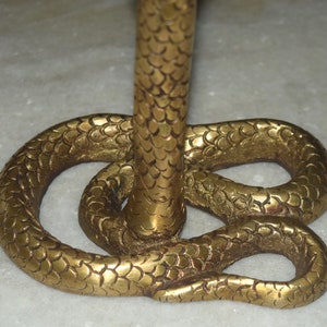 10'' Inches Lord Shiva Snake Idol | Egyptian Serpent Pure Brass Craft ...