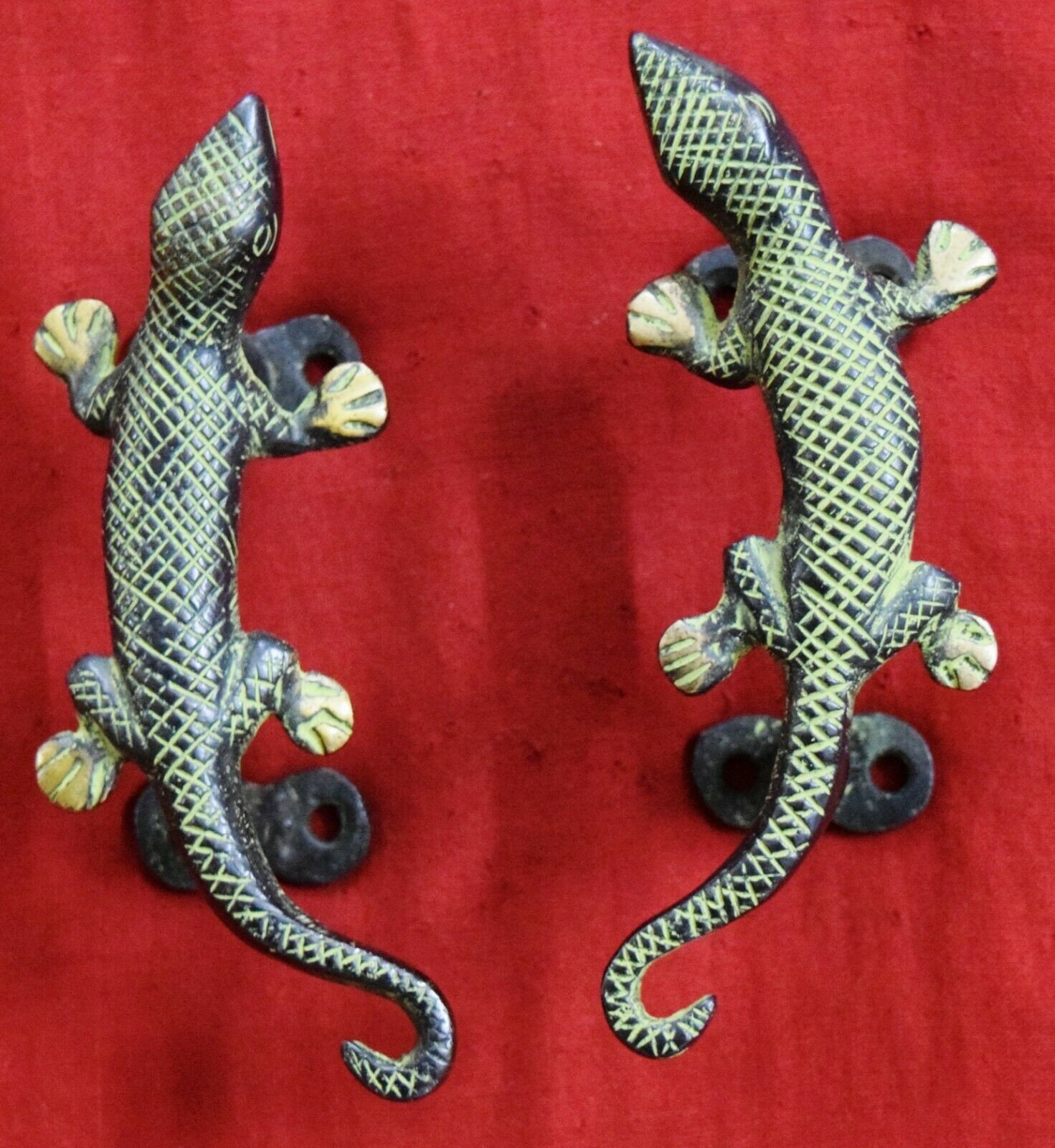 Lizard Door Handle Brass Chameleon Door Pull Window Pull - Etsy