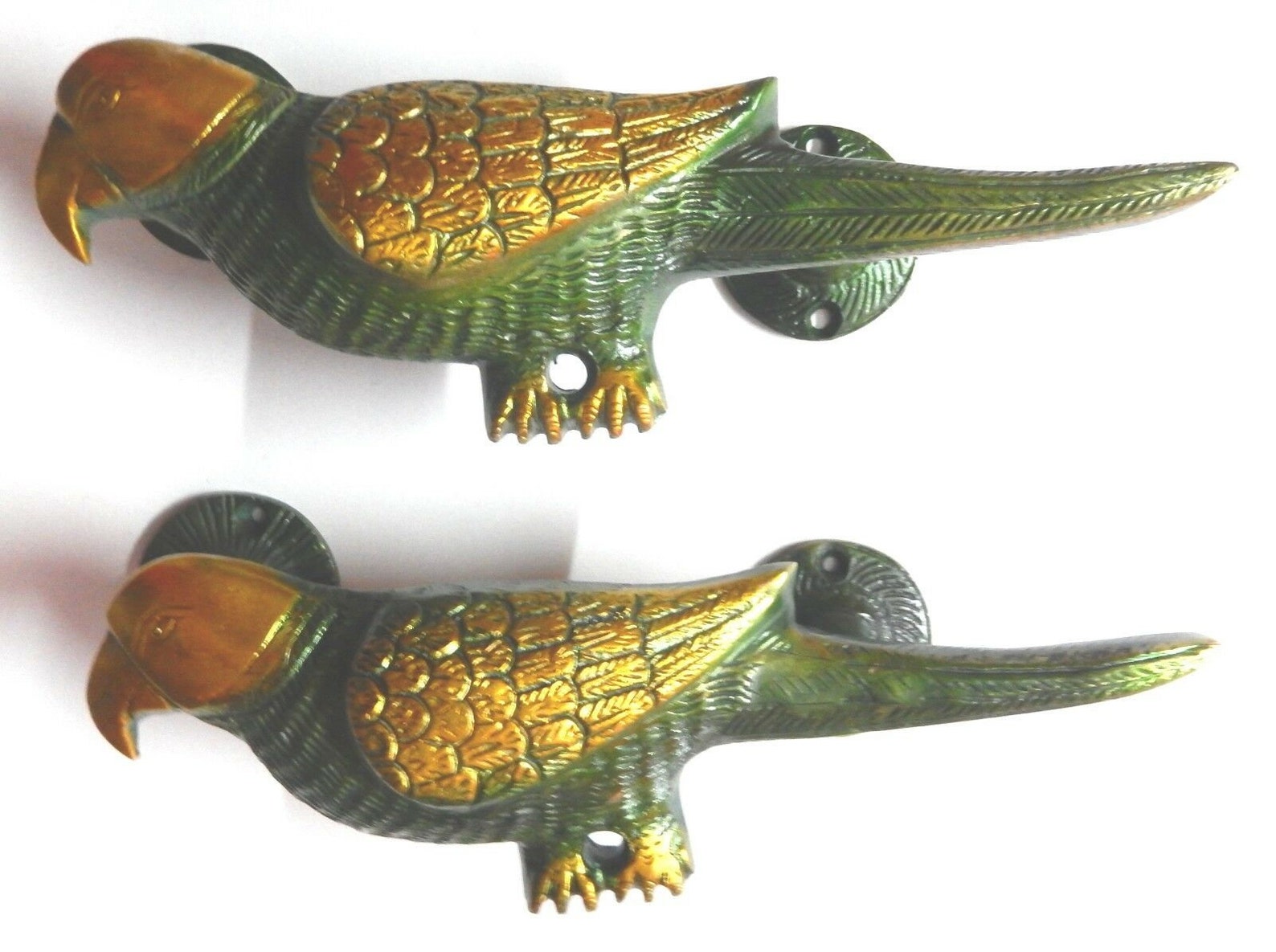 9 Inches Parrot Door Handle Brass Parrot Handle in | Etsy