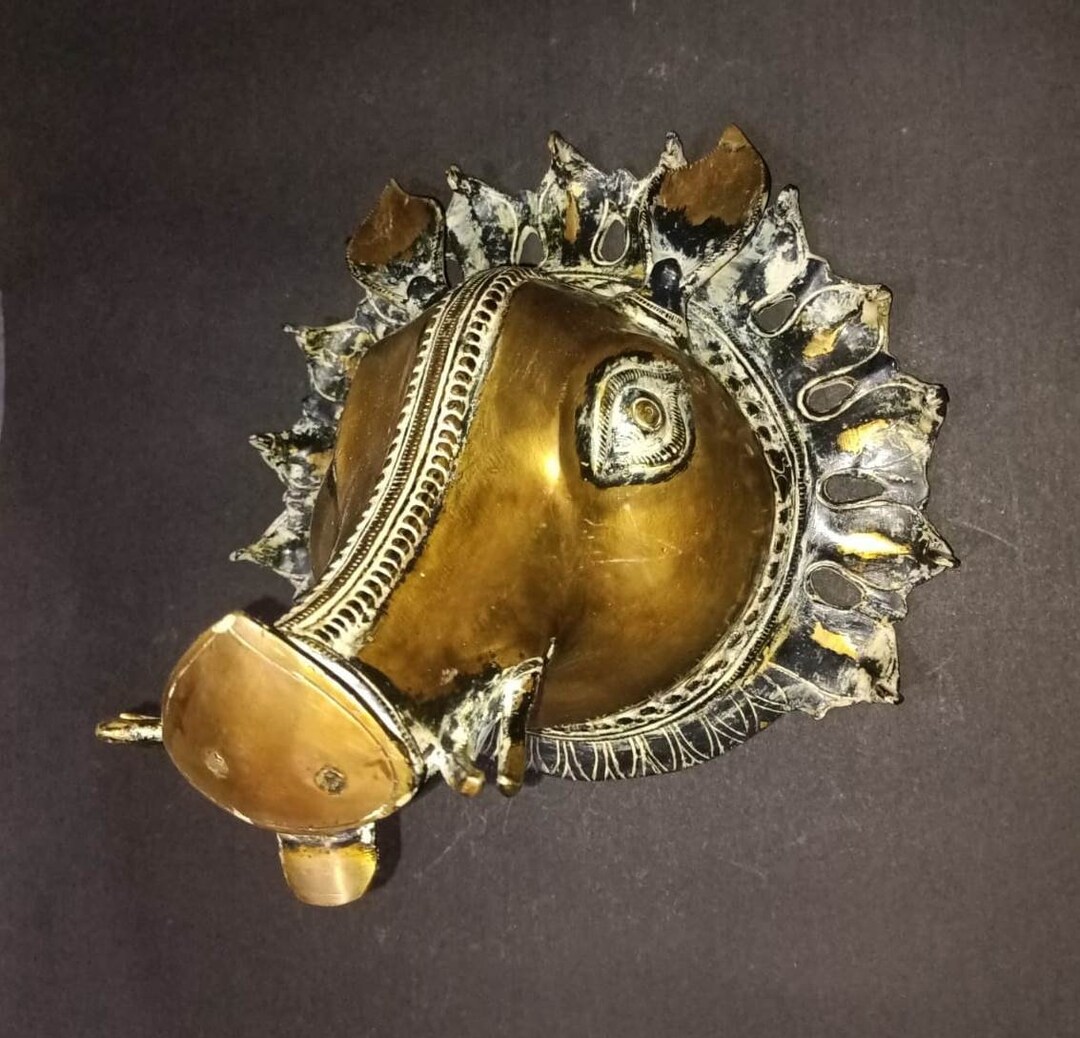 Varaha Deity Head Wall Statue | Brass Hindu God Wall Sculpture ...