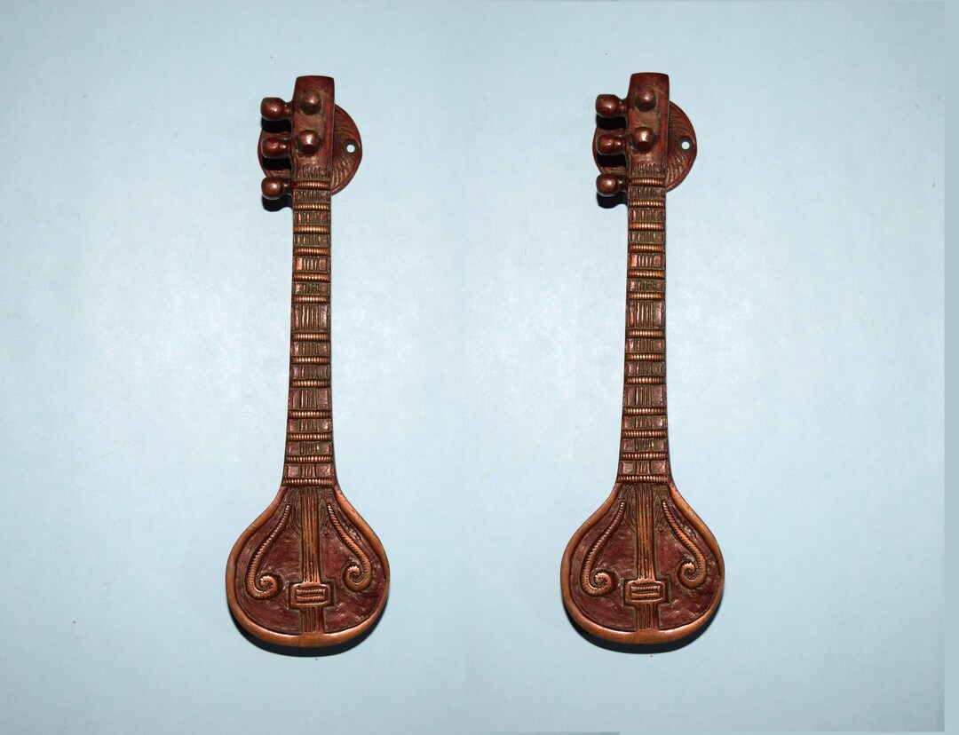 9.5'' Inches Handmade Sitar Design Handle | Brass Classical Musical ...