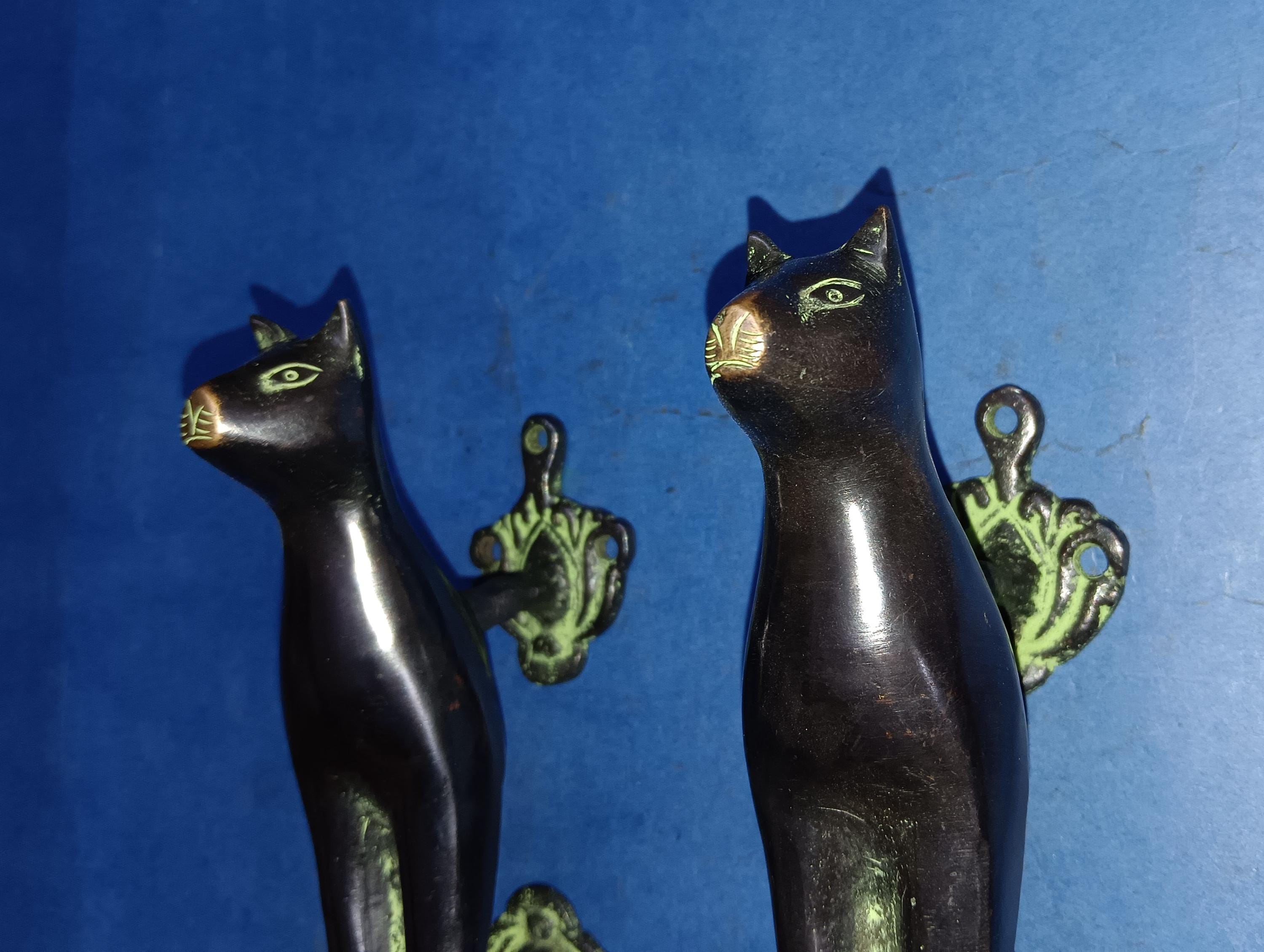 Brass Cat Door Handle | Handmade Cat Shape Almirah Door Pull - Etsy