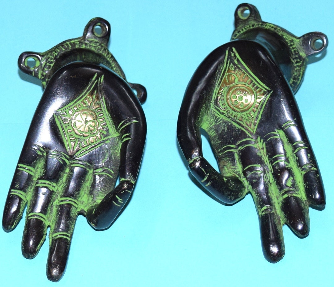 Lady Hand Door Handle | Dancing Women Hand Shape Brass Door Pull - Etsy