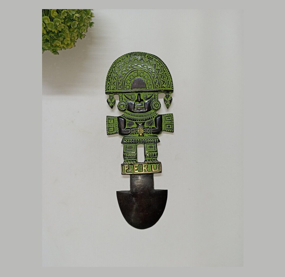 Brass Peru Tumi Shape Wall Hanging | Good Luck Symbol Wall Decoration ...