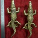 Wild Lizard Door Handle Brass Crocodile Door Pull Door - Etsy
