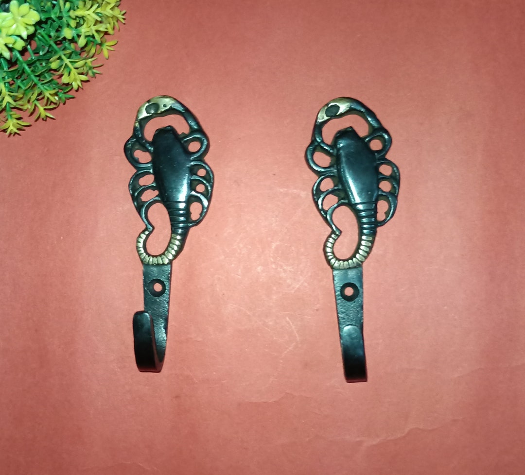 Brass Forest Scorpion Hook Set | Brass Emperor Scorpion Coat Entryway ...