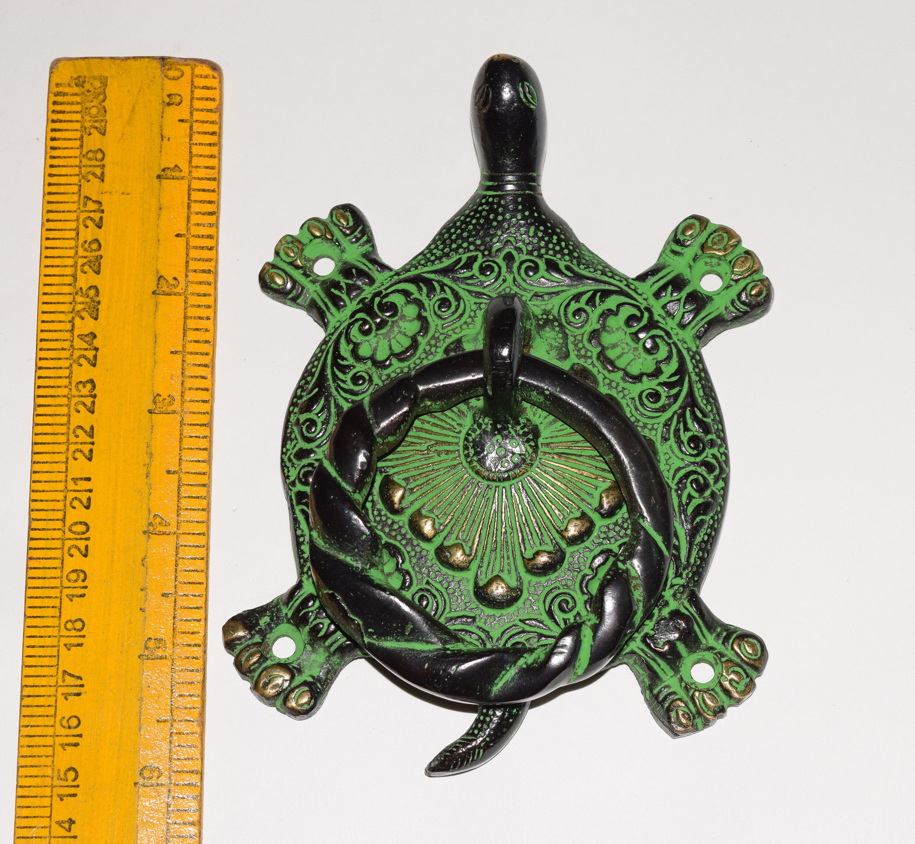 Turtle Shape Door Knocker Tortoise Style Brass Door Bell | Etsy