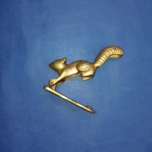 Vicious Chipmunk Door Knocker | Brass Squirrel Front Door Bell - Etsy UK