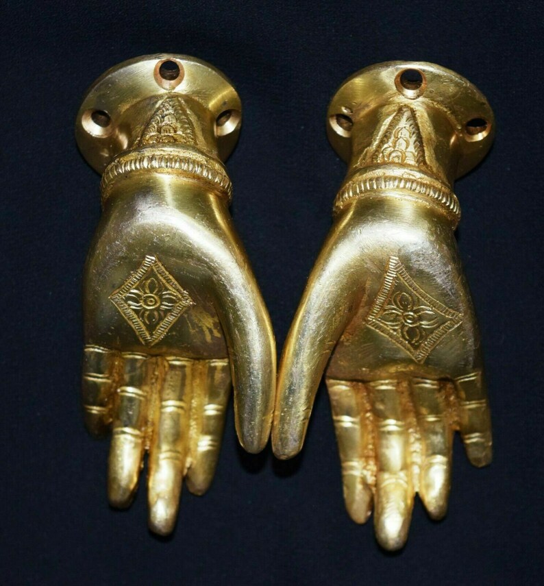 Lady Hand Door Pull Brass Dancing Girl's Hand Shape Door | Etsy