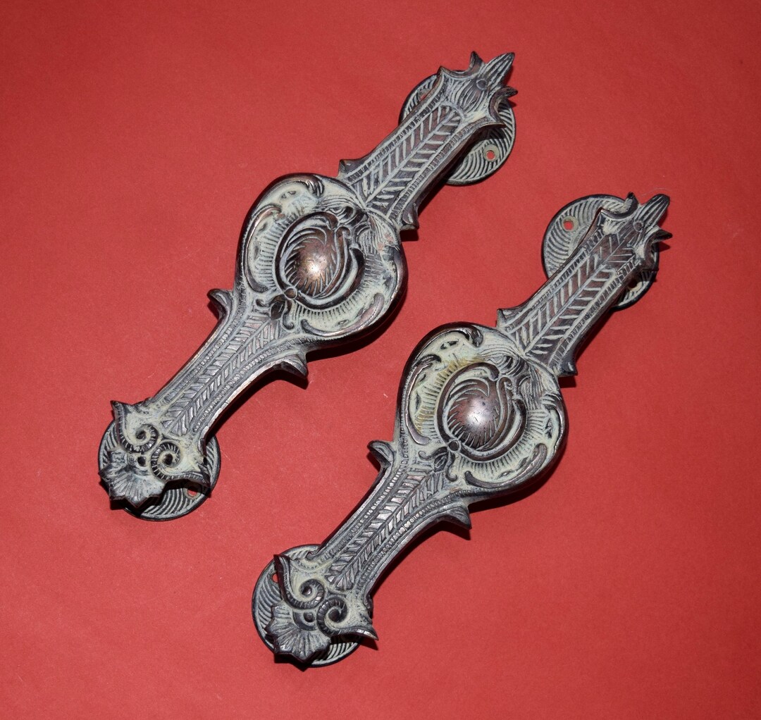 Brass Spiritual Mandala Art Door Handle | Shabby Chic Floral Ancient ...