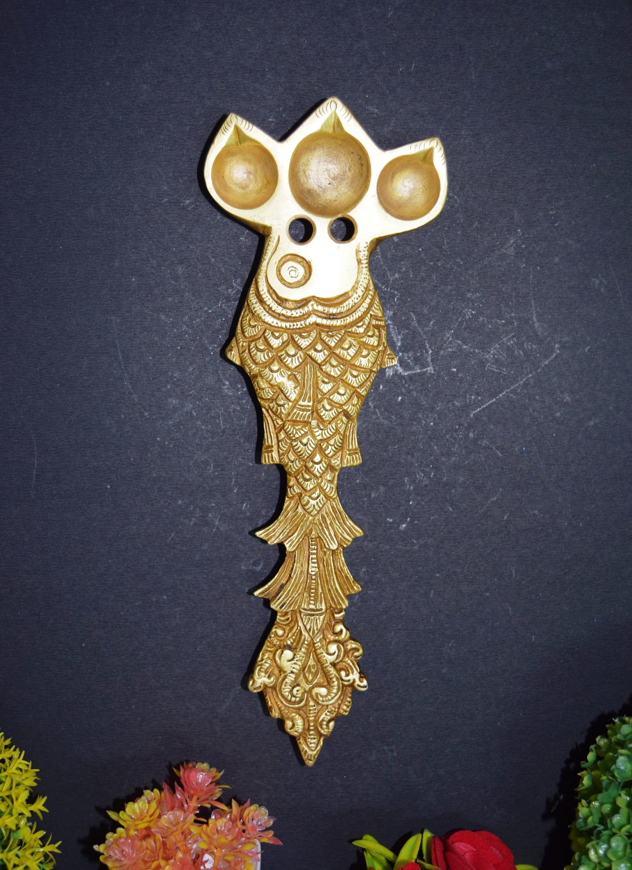 Wink Oil Lamp Brass Fish Hand Crafted Art Diya Made in India | Etsy