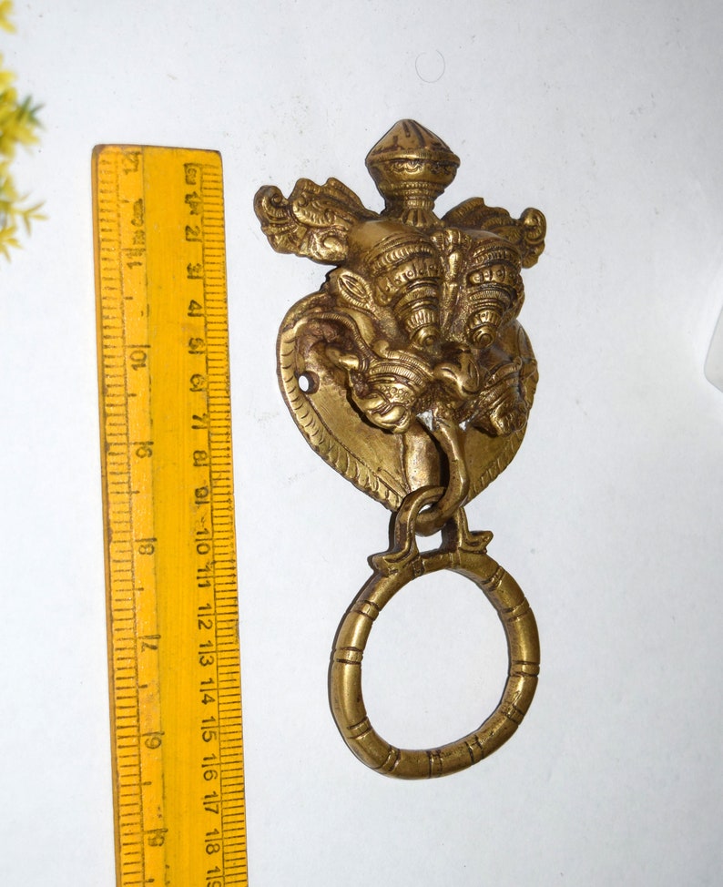 Brass Temple Yali Mouth Door Bell Mythology Creature Face - Etsy