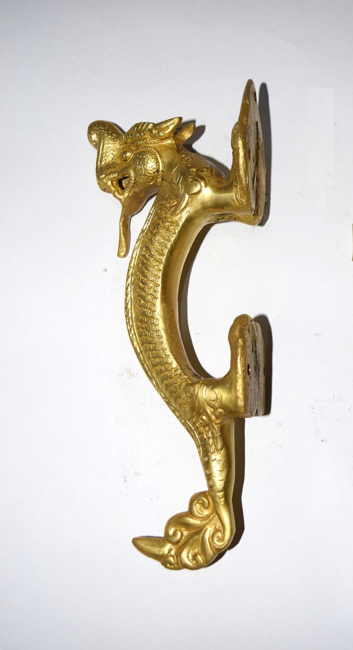 Brass Dragon Design Door Handle Chinese Dragon Theme Door - Etsy