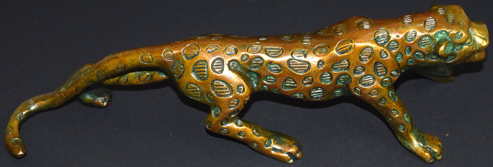 Brass African Leopard Statue Black Panther Jungle Lion | Etsy