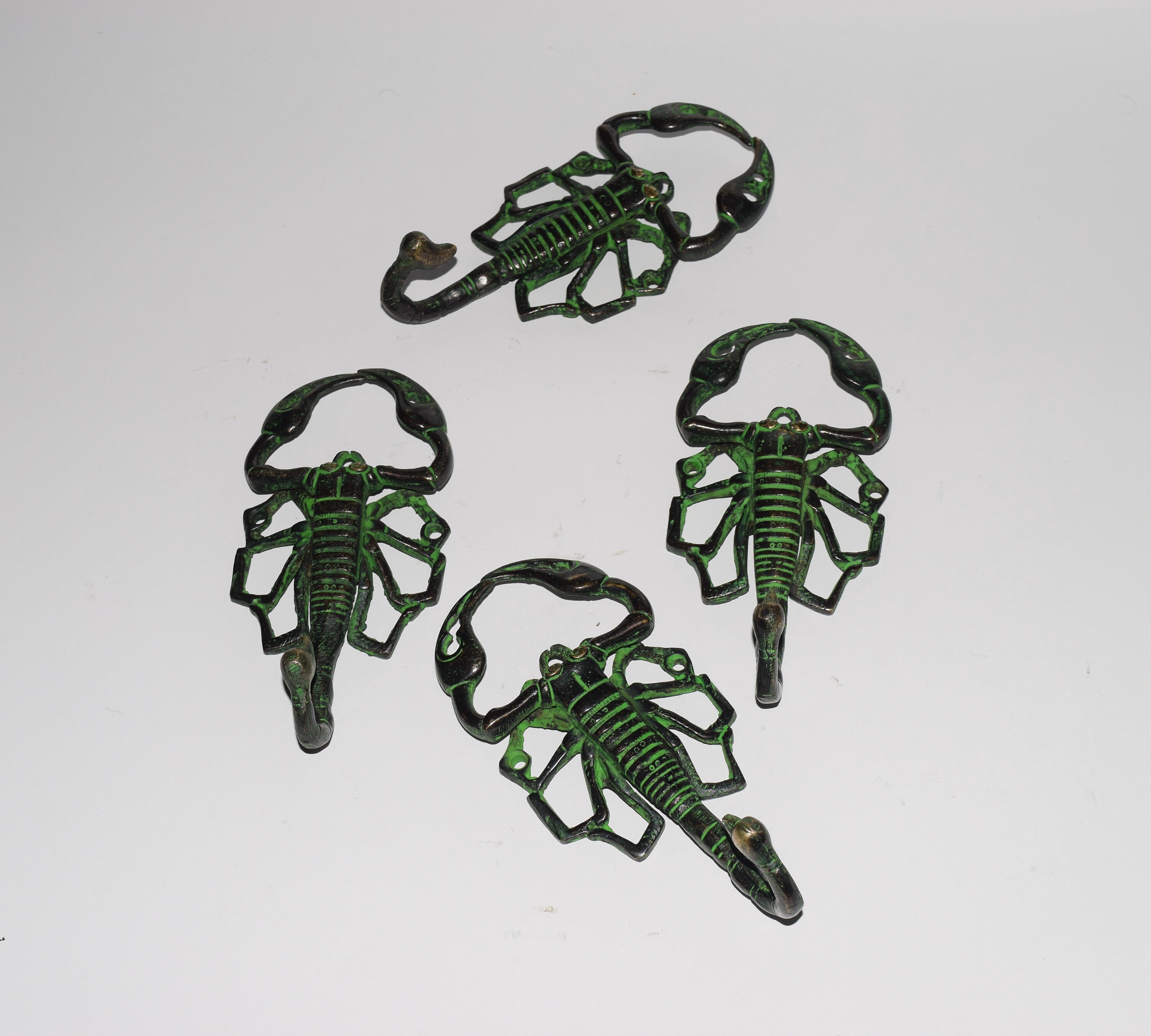 Set of 04 Pieces Brass Scorpion Hook Scorpion Key Holder - Etsy UK