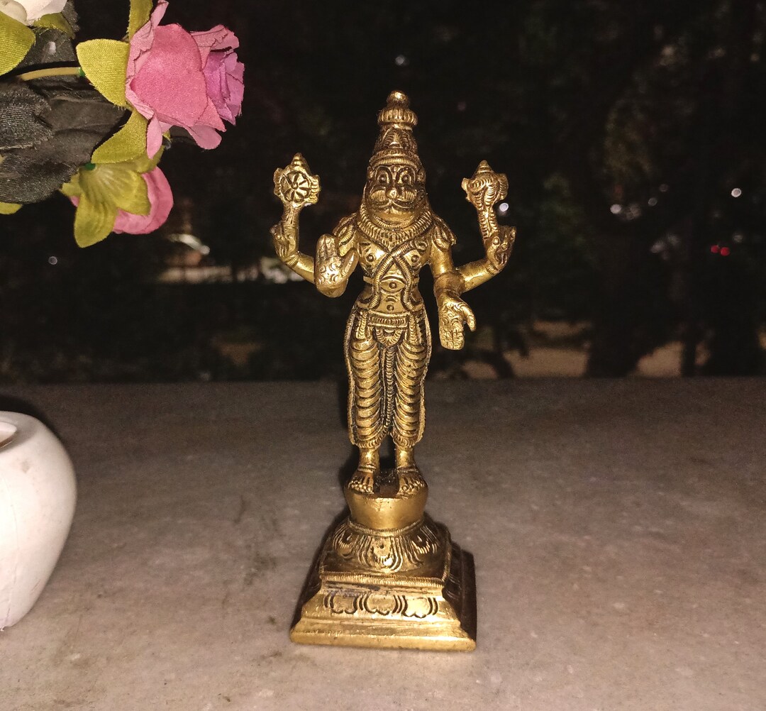 Blessings God Idol | Brass Lord Avatar Sculpture | Religious Praying ...