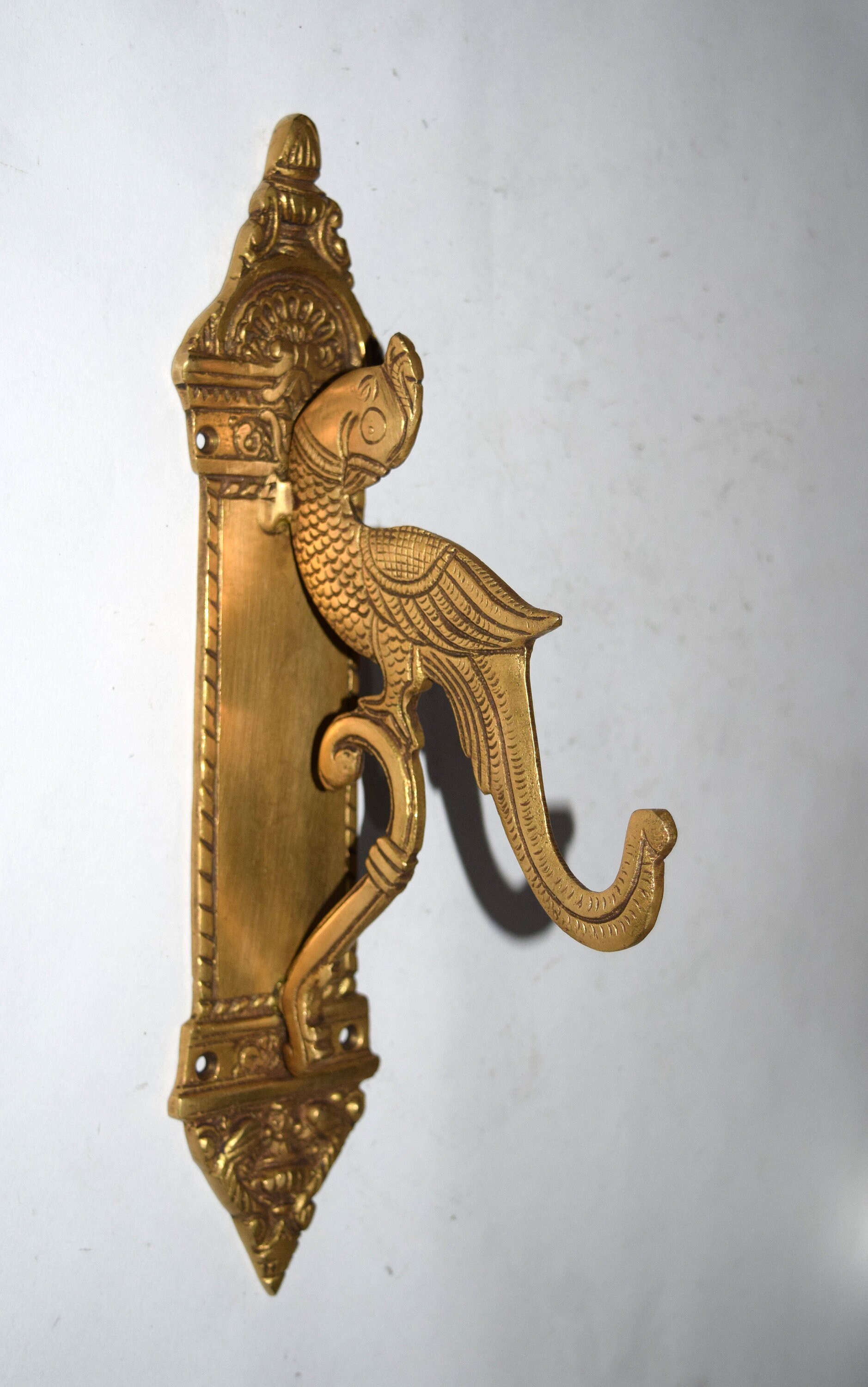 Brass Wall Parrot Hook Hand Engraving Bird Hanging Hanger - Etsy UK