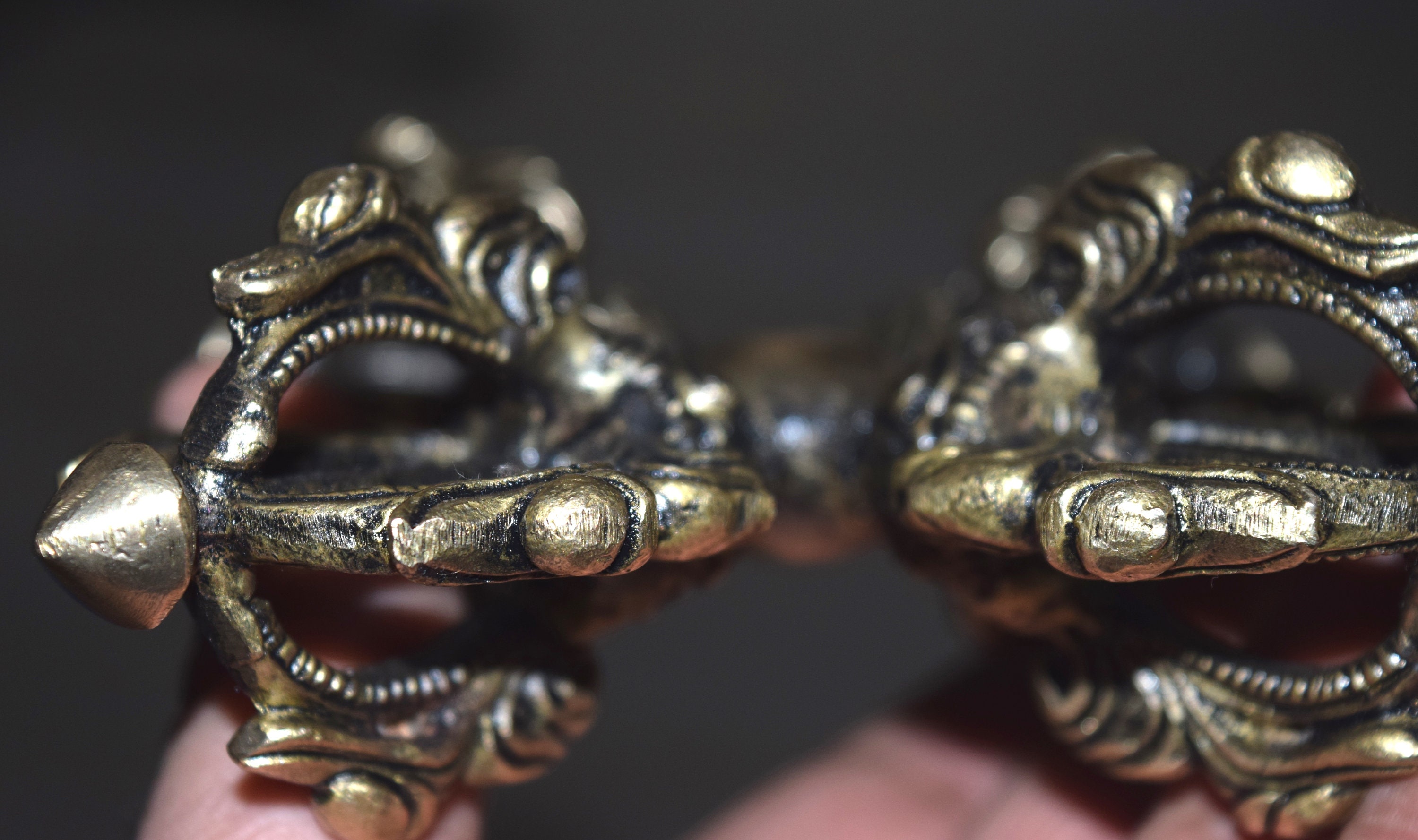 Brass Nepal Double Dorje Vajra | Tibetan Buddhist Ritual Objects ...