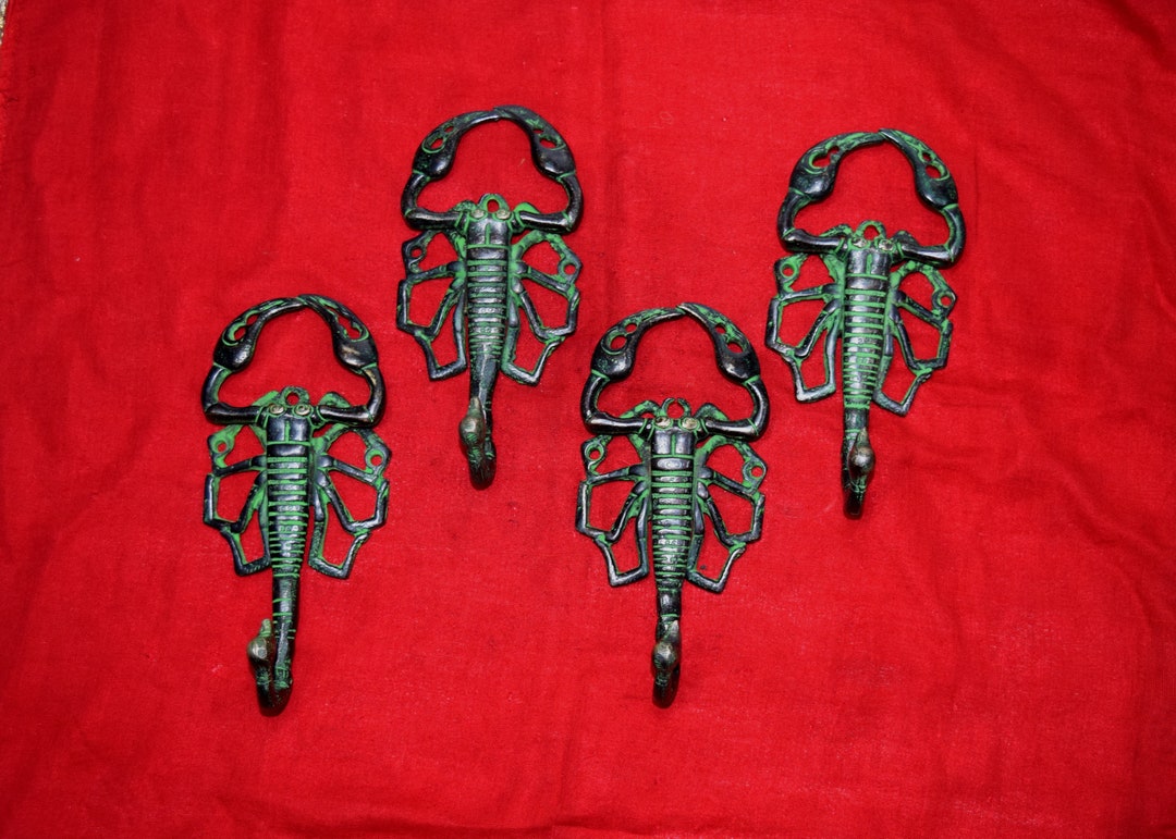 Set of 04 Pieces | Brass Scorpion Hook | Scorpion Key Holder - Etsy