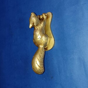 Vicious Chipmunk Door Knocker | Brass Squirrel Front Door Bell - Etsy UK