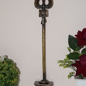 Lord Shiva Trident Statue Exotic Vintage Trishula | 14.5'' Inches Long ...