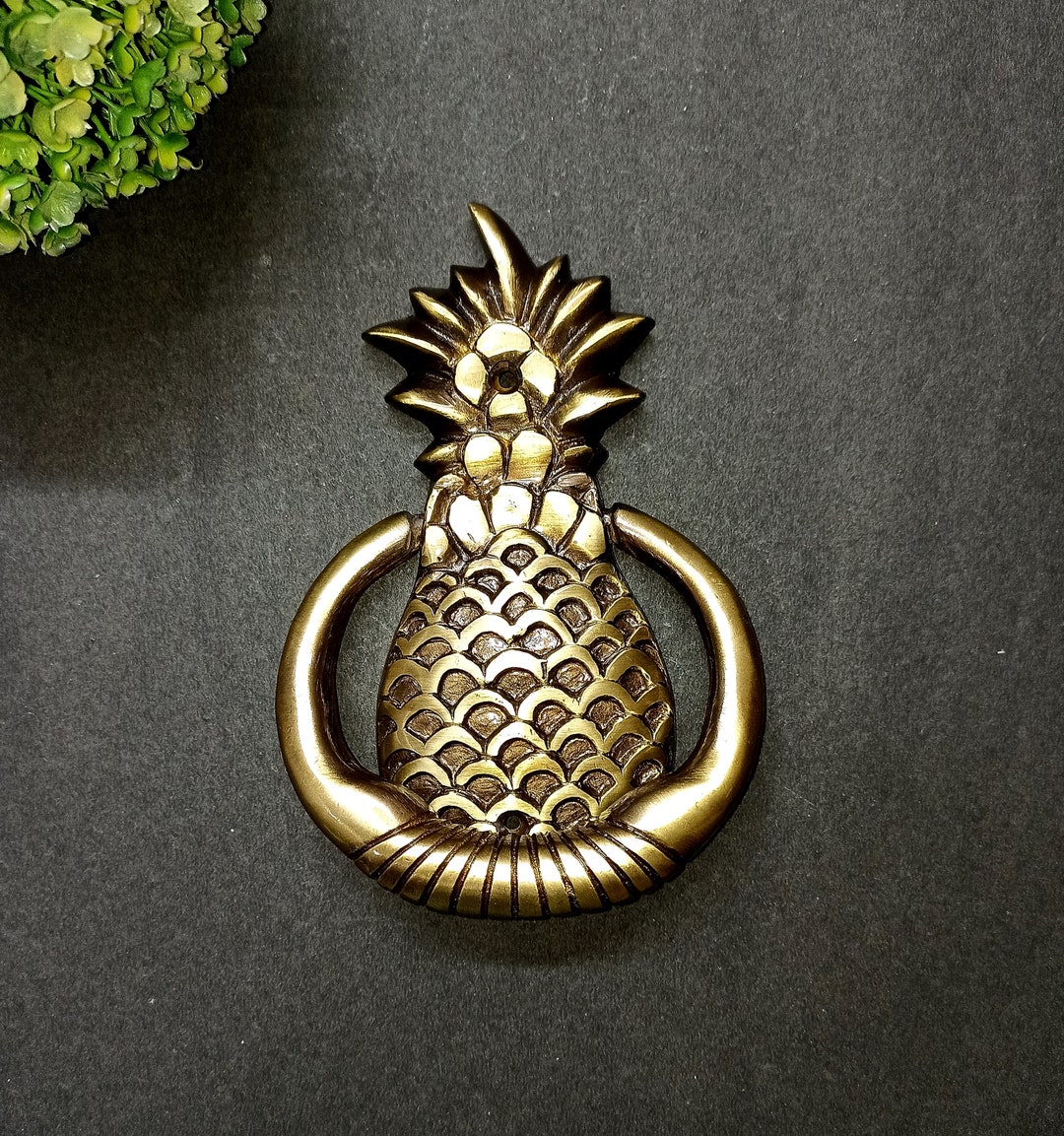 Brass Lacquered Pineapple Door Knocker | Brass Monkey Food Design ...