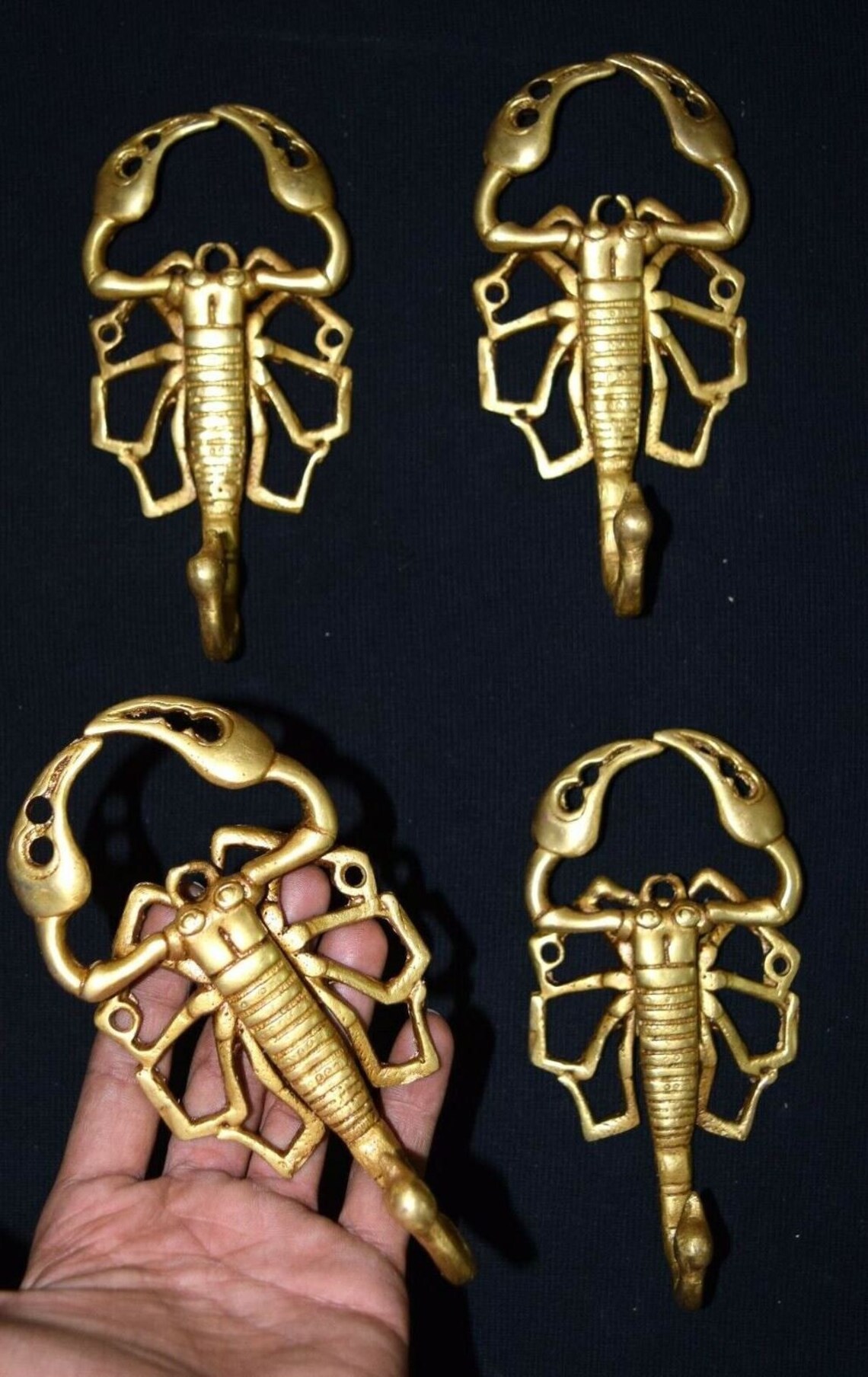 Set of 04 Pieces Brass Scorpion Hook Scorpion Key Holder - Etsy UK