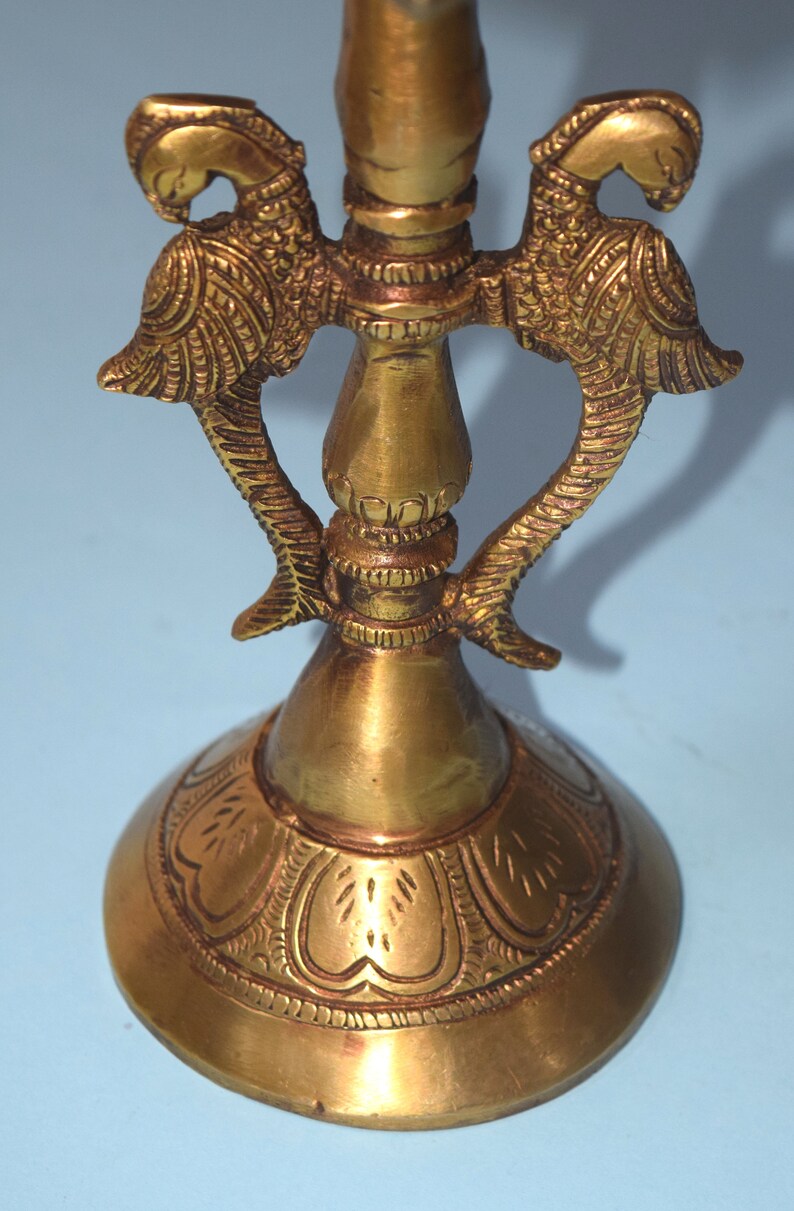 Traditional Peacock Bird Floor Lamp Pure Brass Samayee for | Etsy