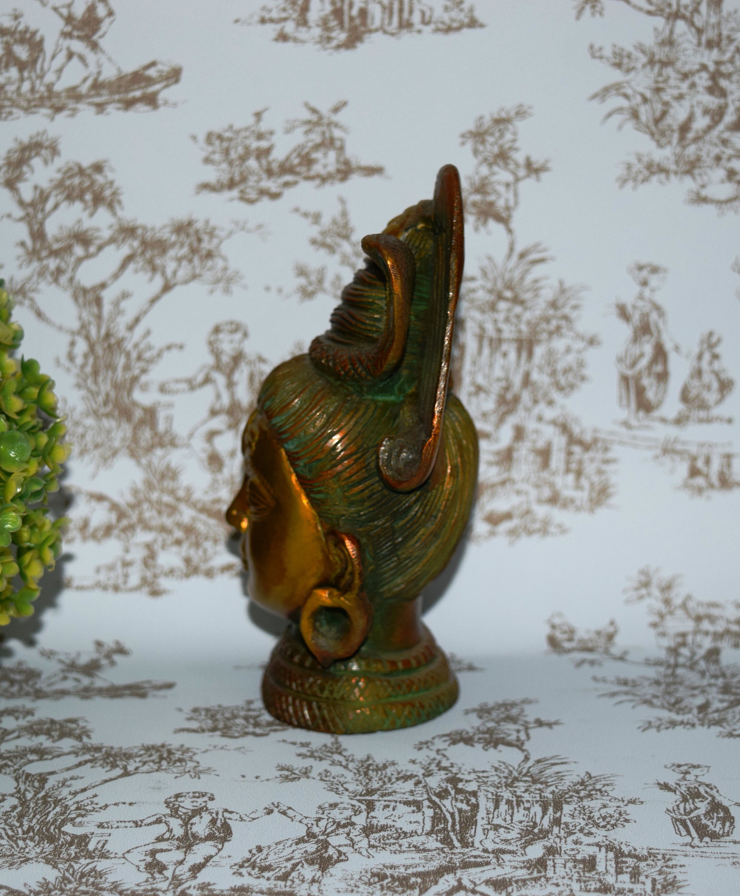 Lord Shiva With Vasuki Statue | Brass Temple Religious Sculpture - Etsy UK
