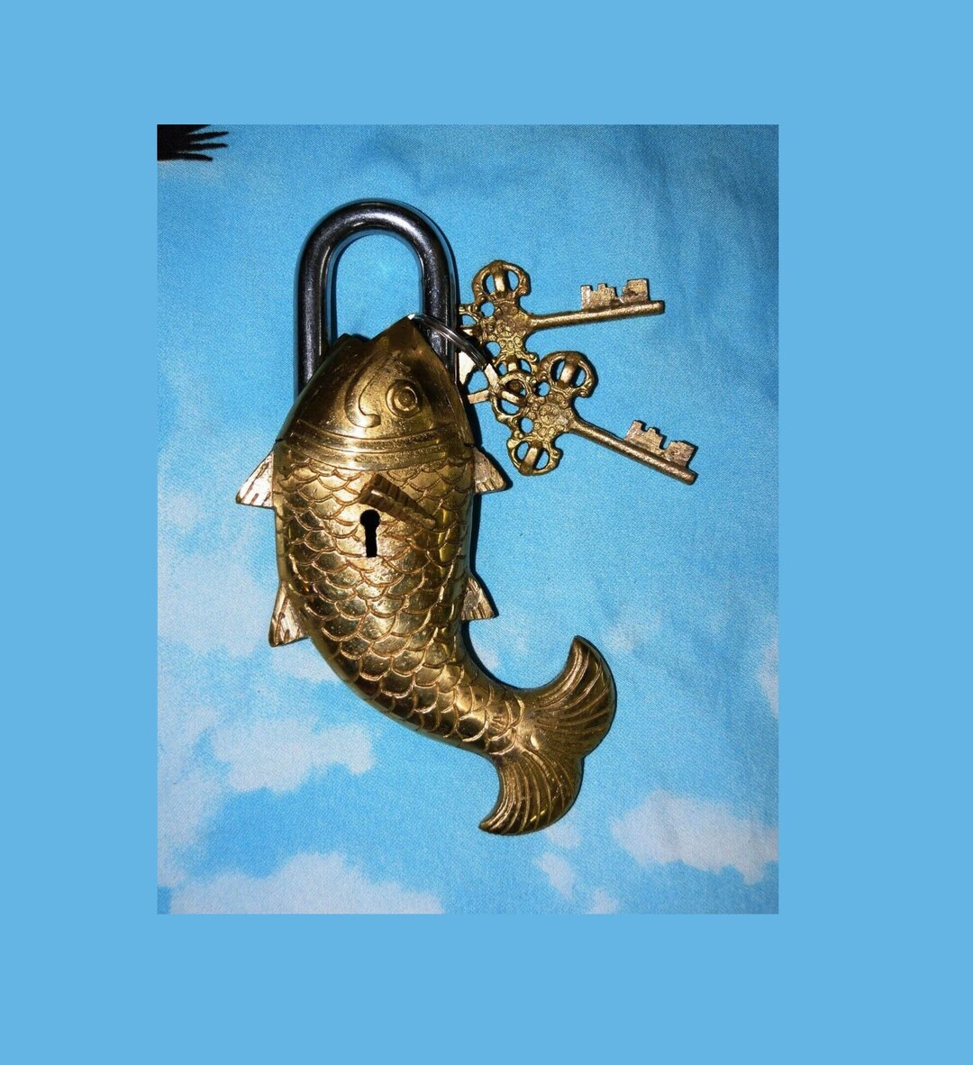 Brass Fish Lock Puzzle Lock Safety Security Tricky With Hidden - Etsy