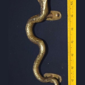 Zoo Reptile Snake Theme Door Handle | Brass Golden Color Cobra Snake ...