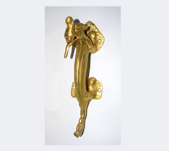 Brass Dragon Design Door Handle Chinese Dragon Theme Door | Etsy