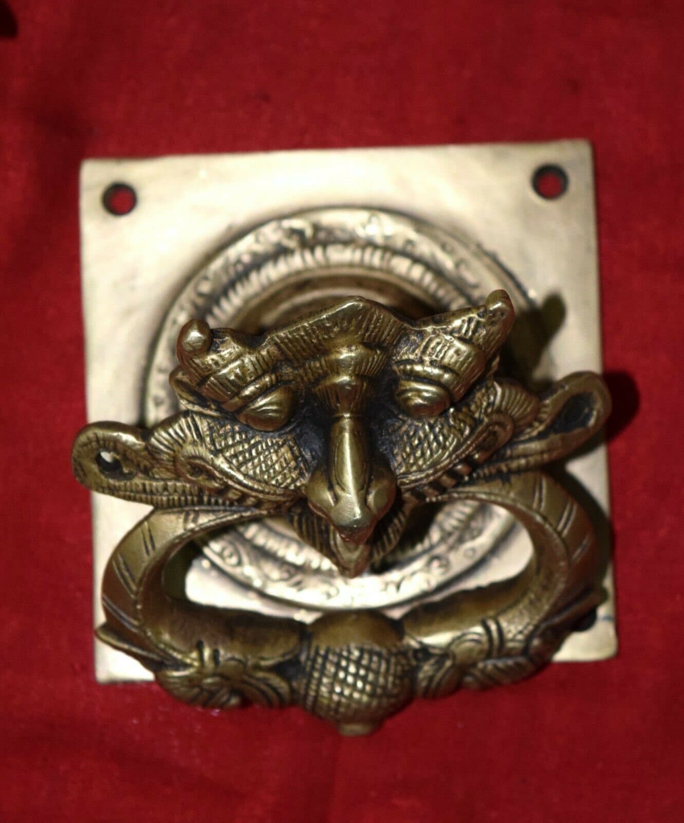 Mythology Yali Face Knocker Brass Tibet Door Bell Door | Etsy