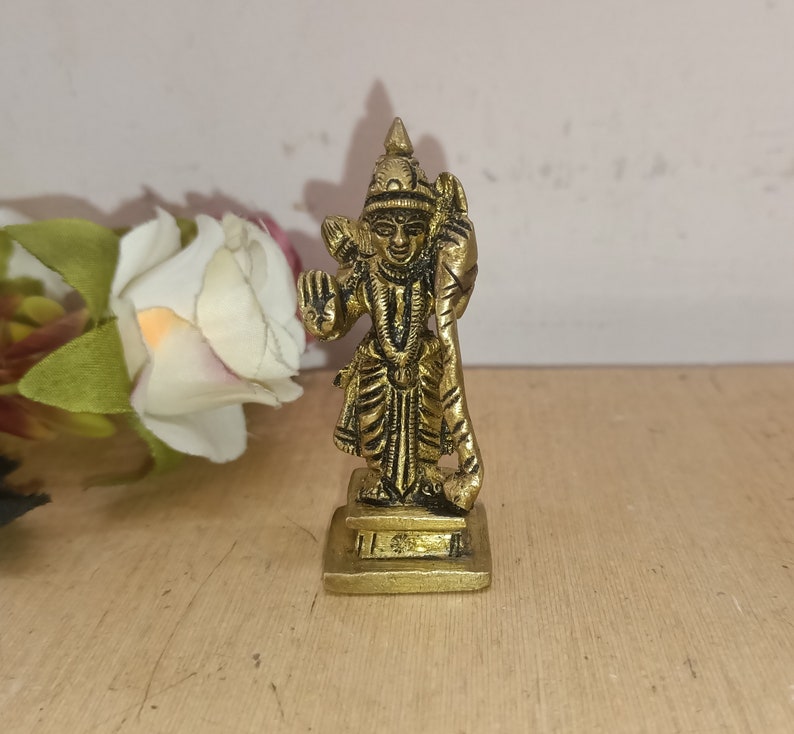 Brass Lord Rama Statue Vishnu Avatar Holding Bow and Arrow - Etsy