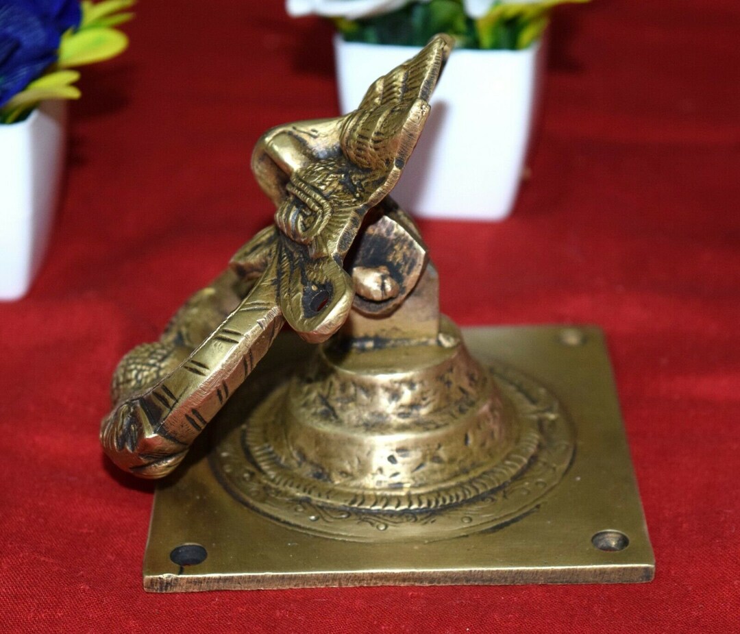 Mythology Yali Face Knocker Brass Tibet Door Bell Door - Etsy