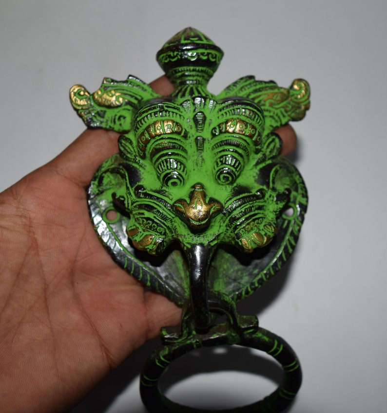 Brass Temple Yali Mouth Door Bell Mythology Creature Face - Etsy