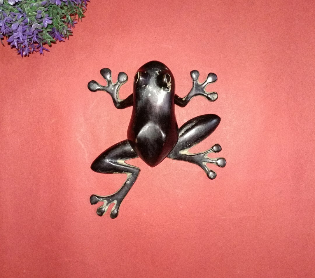 Spring Frog Door Knocker | Brass Amphibian Toad Shape Bedroom Door Bell ...